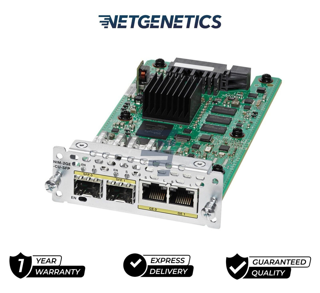 Cisco NIM-2GE-CU-SFP Gigabit Ethernet 2-Port GE/SFP Network Interface ...
