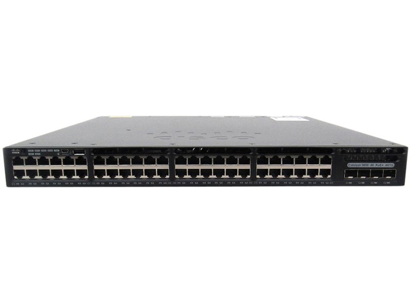 NEW Cisco WS-C3650-24PS-S 24x 1GB PoE+ RJ-45 4x 1GB SFP Switch