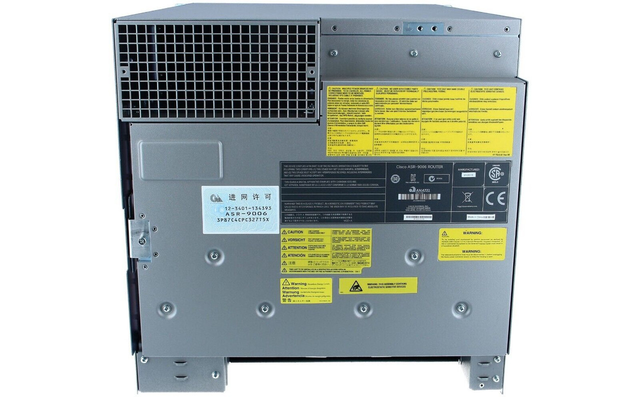 Cisco Asr 9006 Ac Aggregation Services Router Chassis 3x A9k 3kw Ac