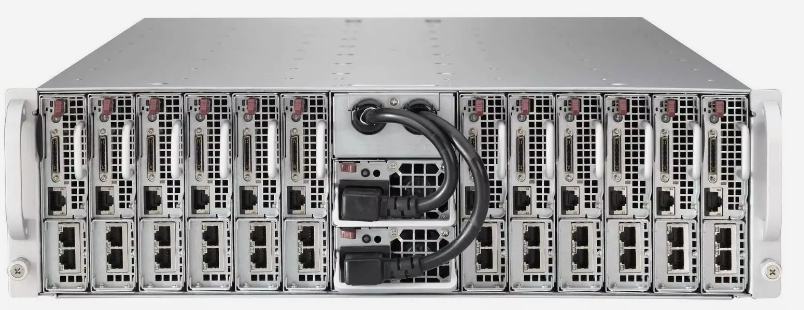 Supermicro MicroCloud 5038ML-H12TRF 3U Rackmount Server with 12x X10SLE ...