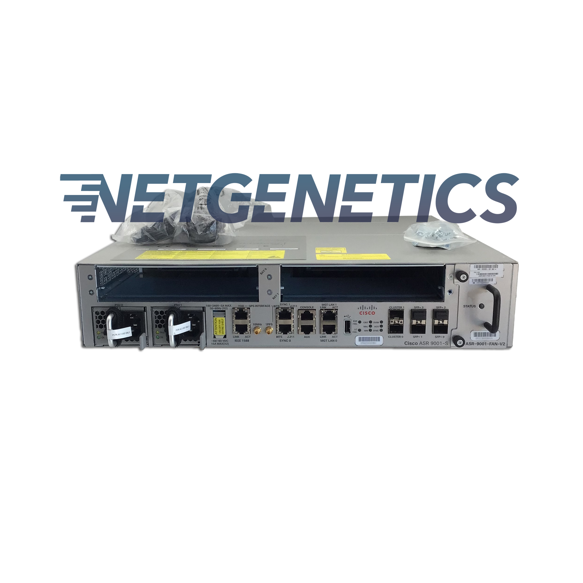 Cisco ASR-9001 ASR 9001 4-Port 10 Gigabit SFP+ Router DUAL AC POWER