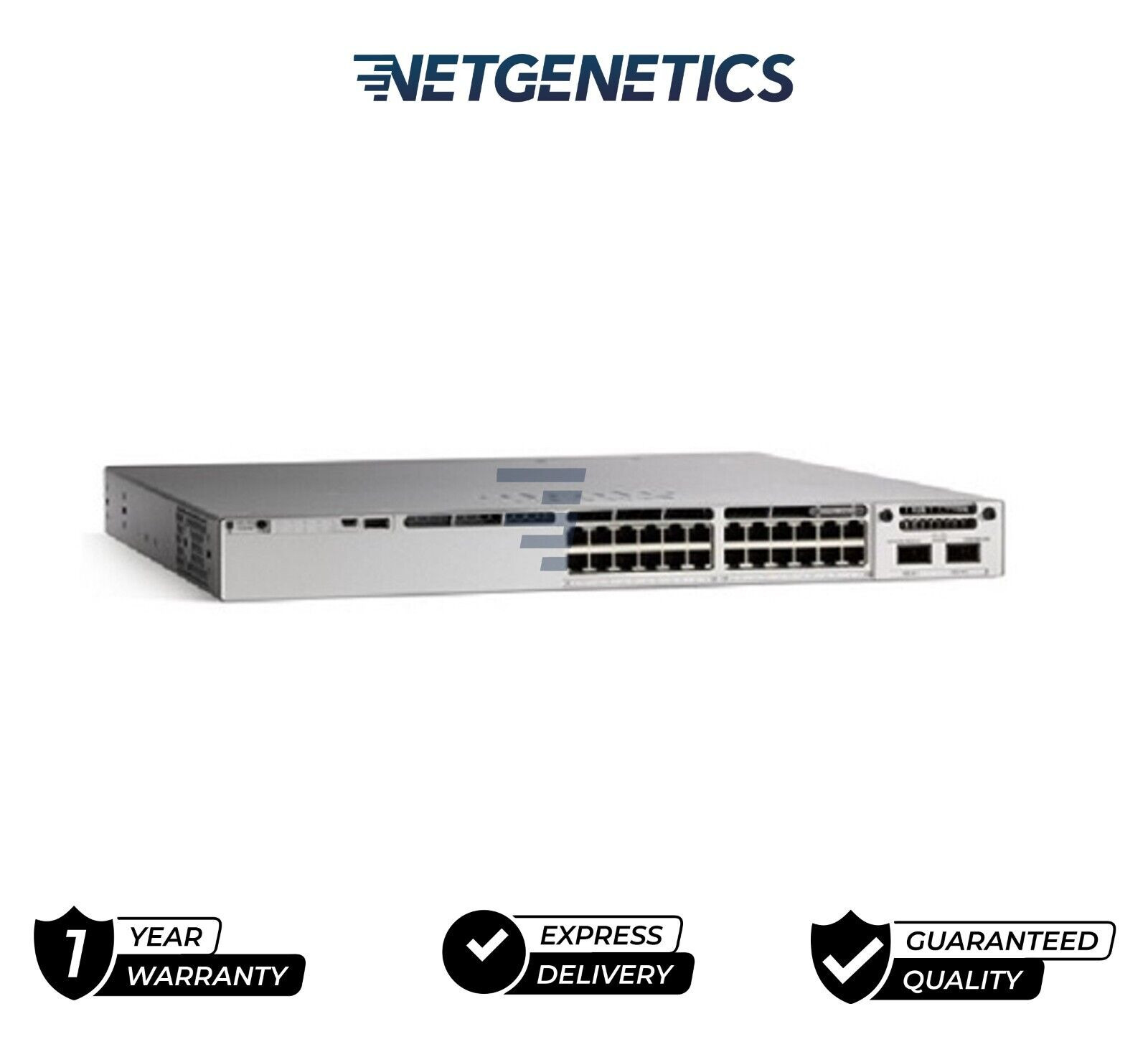 NEW Cisco C9300-24P-A 24x 1GB PoE+ RJ-45 1x Module Slot Switch