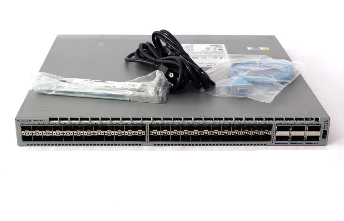 NEW Arista DCS-7050SX-72Q-R 48x 10GB SFP+ 6x 40GB QSFP+ Back-to-Front ...