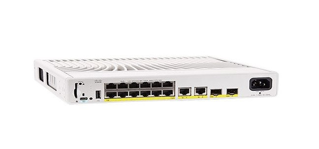 Cisco C9200CX-12P-2X2G-E 12x 1GB PoE+ RJ45 2x 1GB RJ45 2x 10GB SFP+ Switch