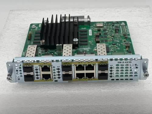 Cisco SM-X-6X1G 6-Port SFP Gigabit Ethernet Dual Mode GE / SF ISR44 ...