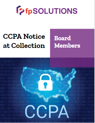 CCPA Notice at Collection - Board Members