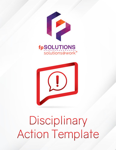 Disciplinary Action Template for HR & Managers | fpSOLUTIONS