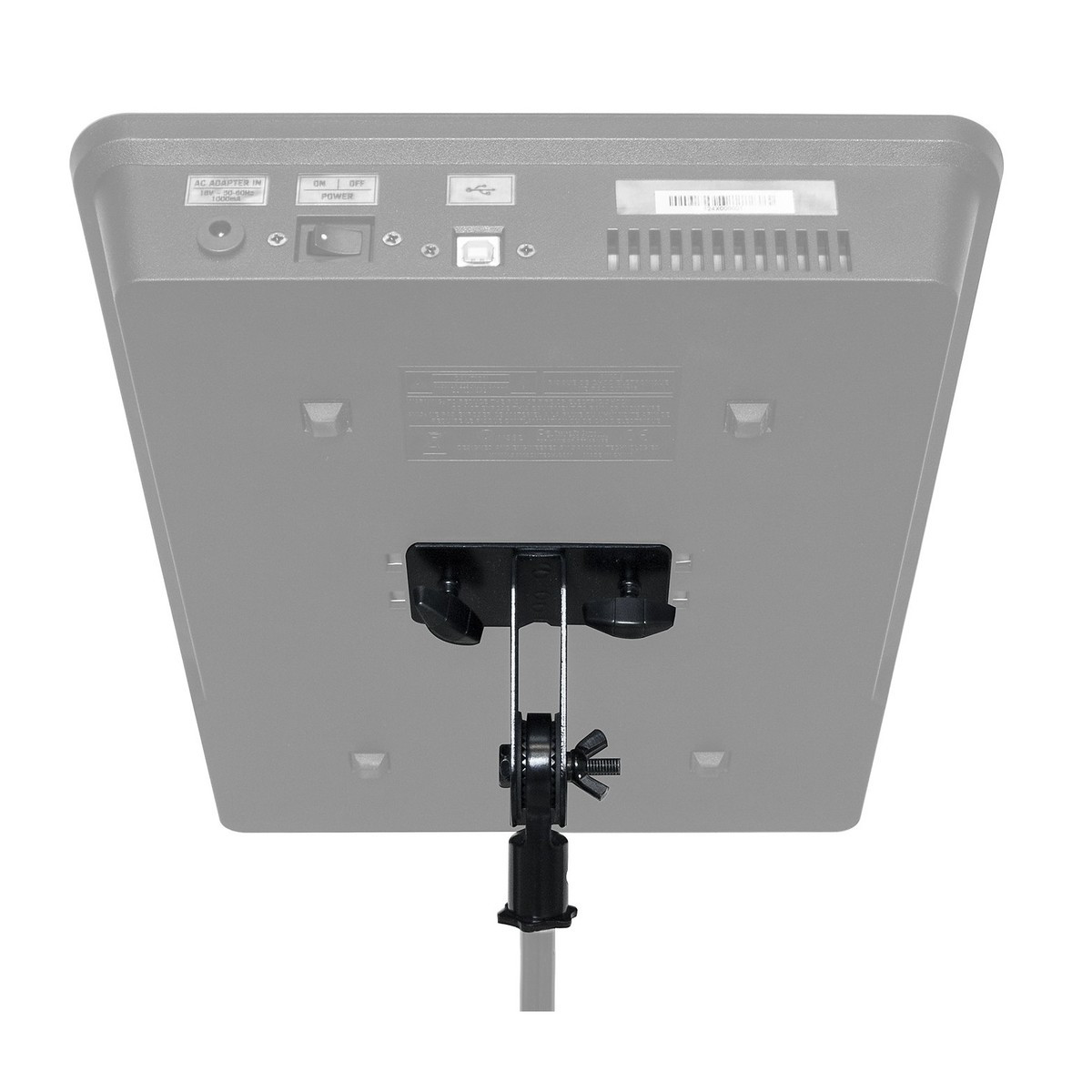 Mixer stand mount for the MixPad MXP 124/MXP 124FX
