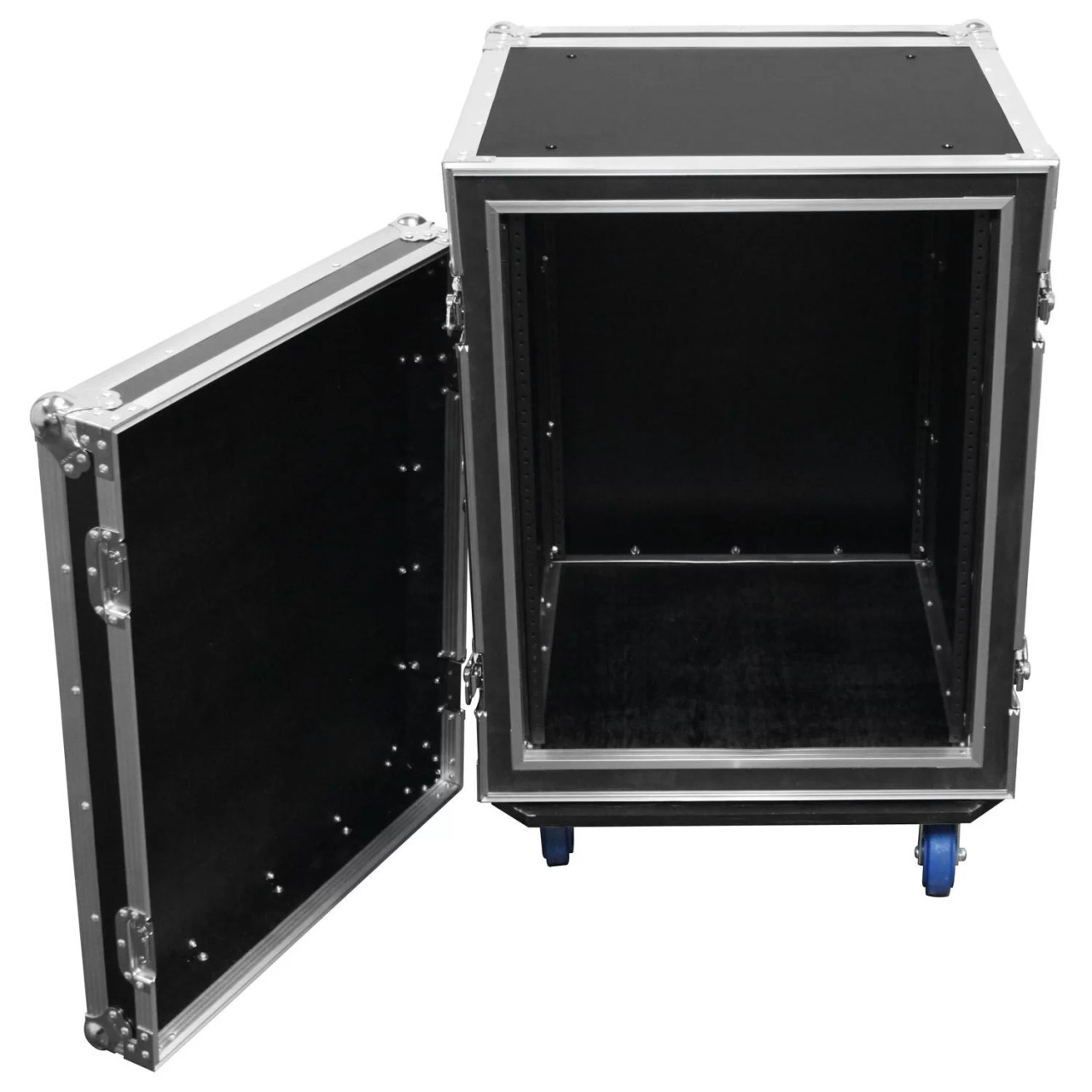 ODYSSEY FZS14W 14 SPACE - 22" RACKABLE DEPTH SHOCK MOUNT RACK W/WHEELS