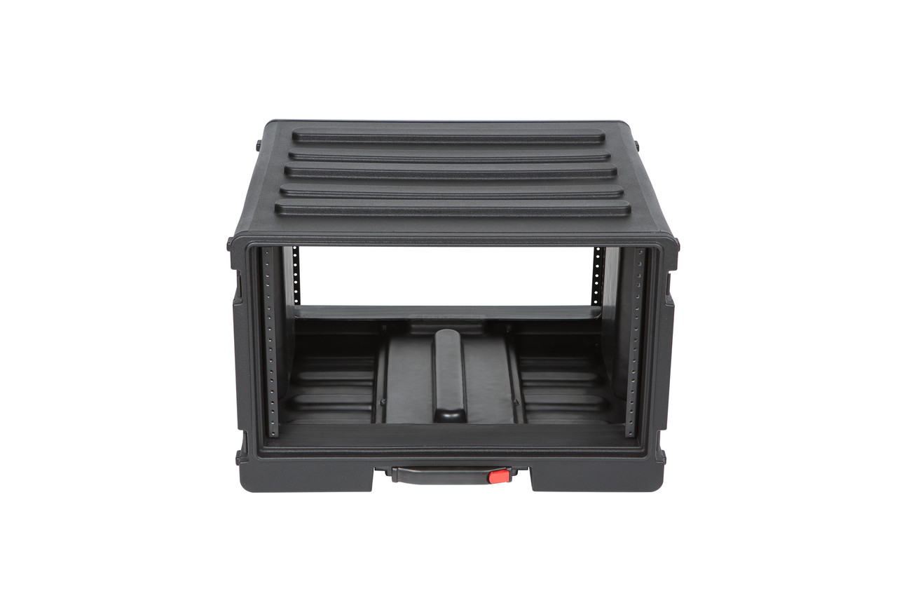 SKB 1SKB-R6UW - 6U Space Rack stacks w/Roto Racks, wheels, and handle