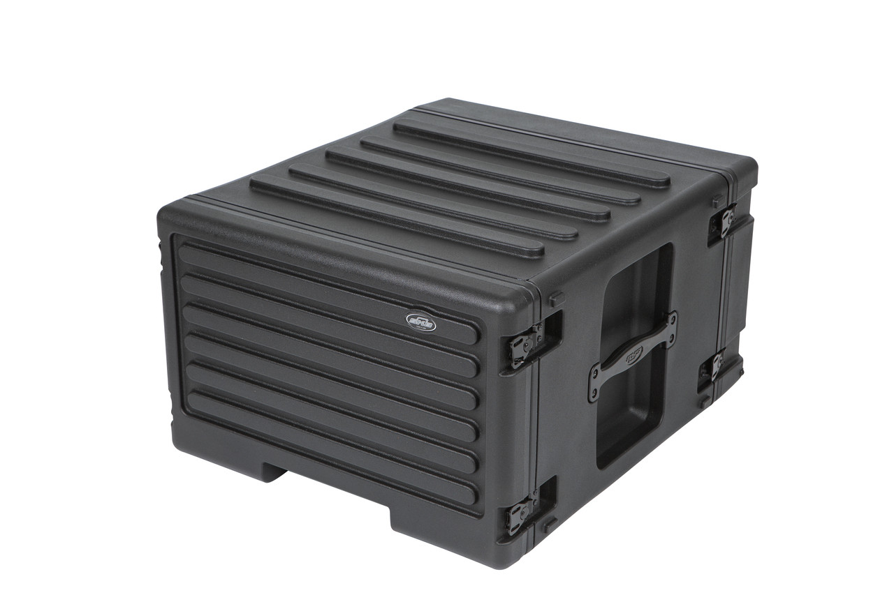 SKB 1SKB-R6UW - 6U Space Rack stacks w/Roto Racks, wheels, and handle