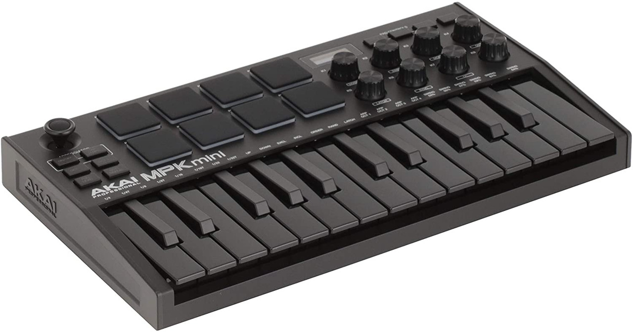 AKAI Pro MPKMINI3B PORTABLE USB KEYBOARD SPEC EDITION BLACK