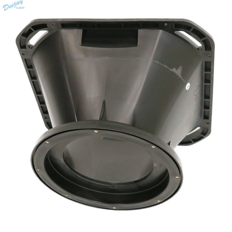 DEEJAY LED TBHDIF6BLACK 6.5-in Speaker Despacito Midrange Diffuser Horn w/ Exponential Flare in ...