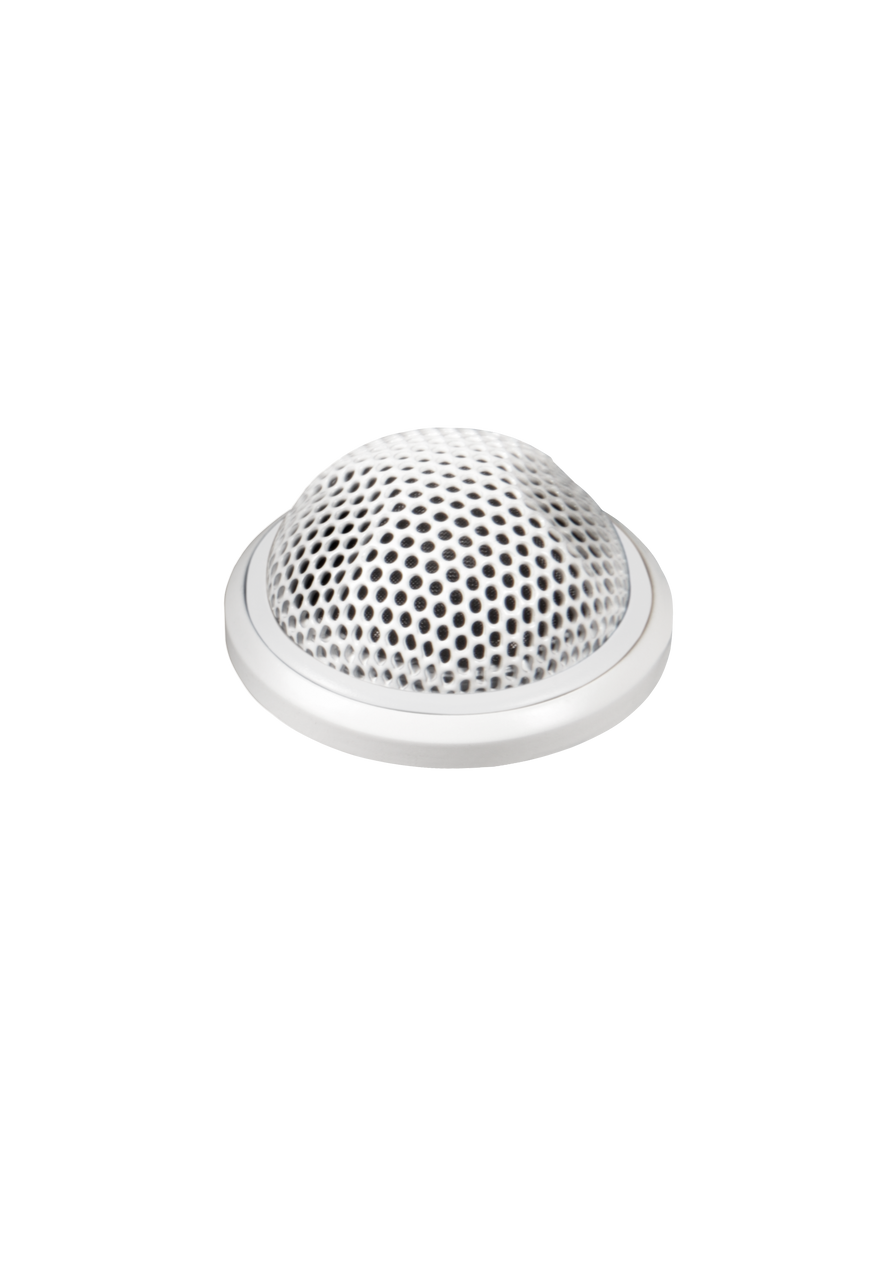 Shure MX395W/BI White Button Mic BIDIRECTIONAL 3-Pin XLR