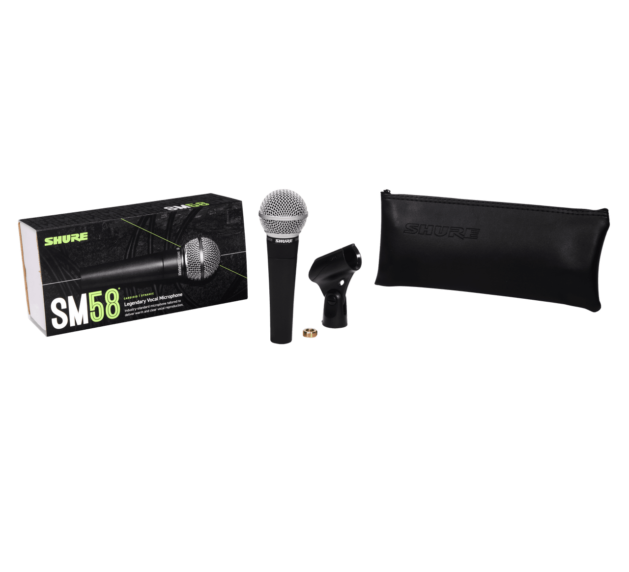 Shure SM58-X2U Cardioid Dynamic Microphone with X2U XLR-to-USB Signal ...