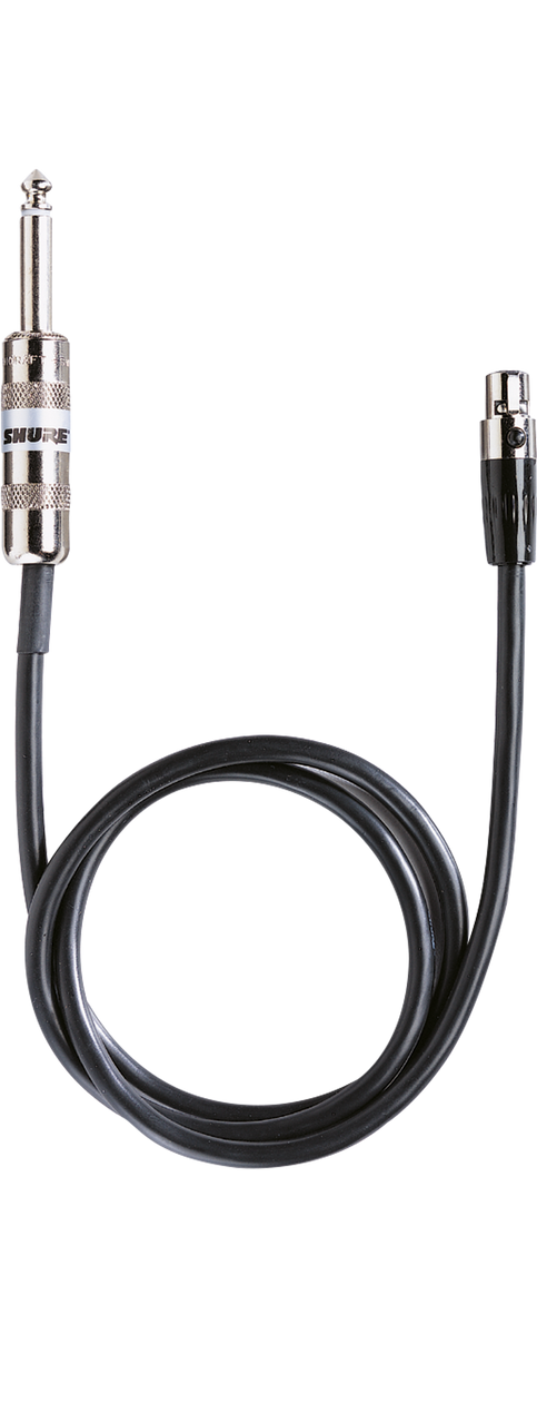 Shure WA302 2' Instrument Cable 4-Pin Mini Connector (TA4F) to 1/4 ...