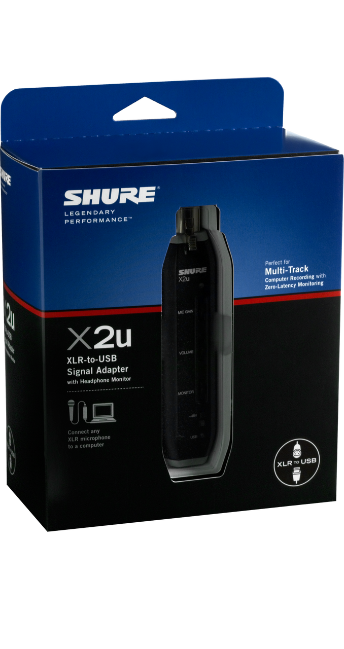 Shure X2U XLR-to-USB Signal Adapter
