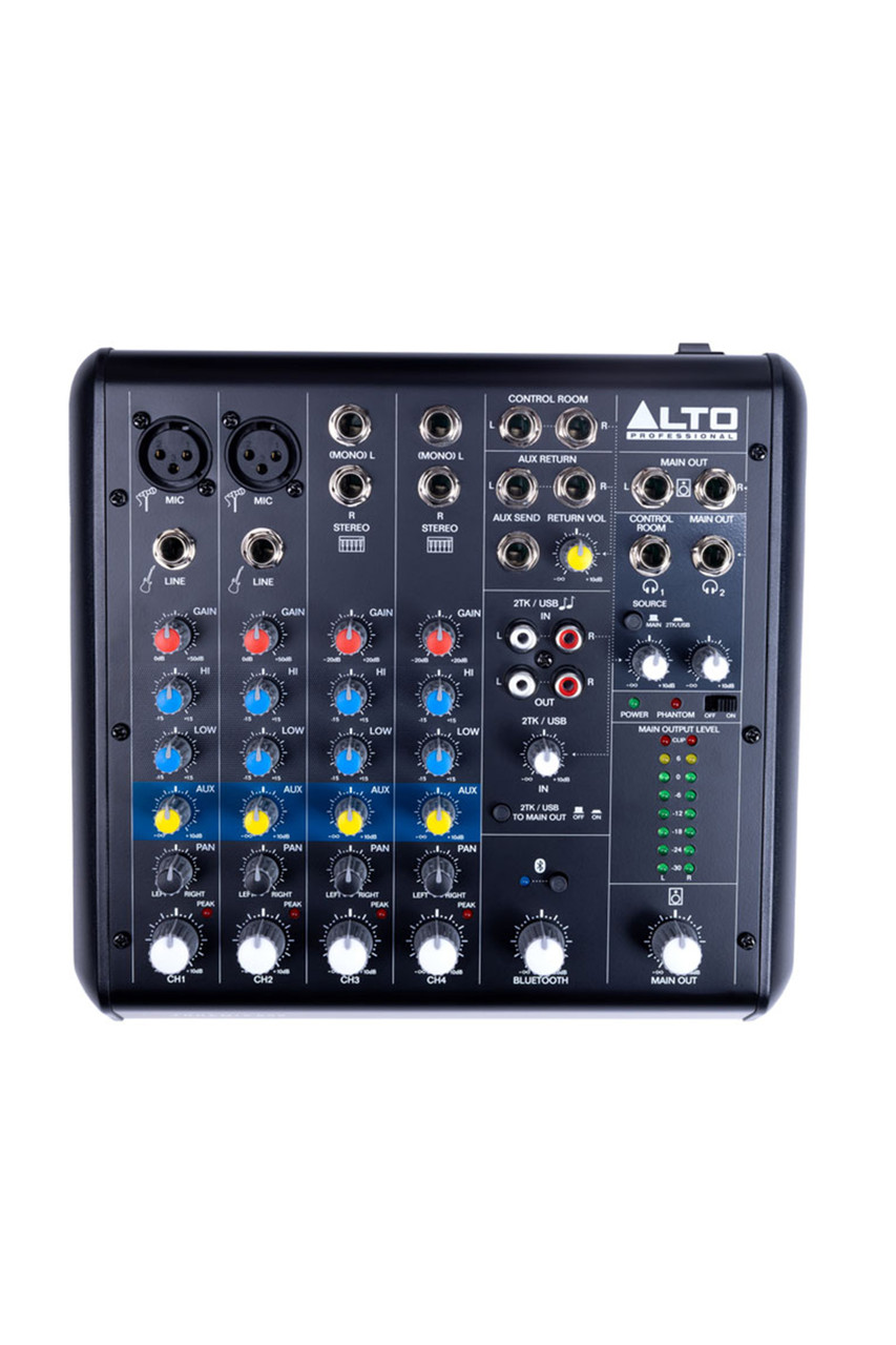 Alto Professional TrueMix 600 Series 6-Channel Analog Mixer with USB ...