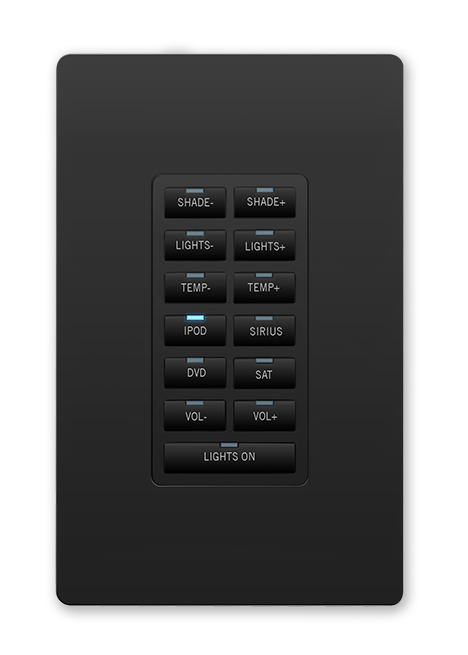AMX MET-13E Metreau 13-Button Ethernet Keypad (Black)