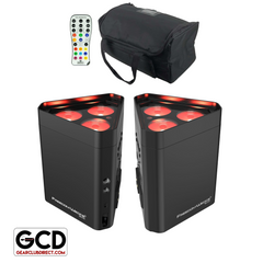 Chauvet DJ Freedom Wedge Quad Triangular Quad-Color LED Wash Lights ...