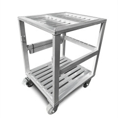 Galaxy Stage 22" x 22" Base Plate Cart for 6 Bases