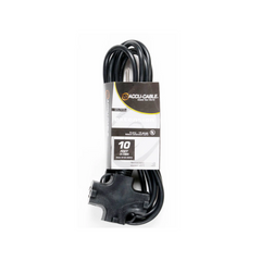 ADJ EC-163-3FER10 10FT Power Extension Cord with Triple-Tap 3-prong ...