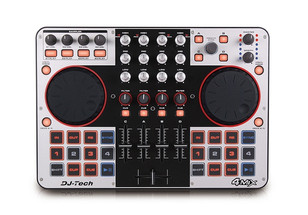 DJ Tech 4MIX 4-Channel Controller with Audio Interface Built-in