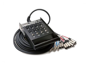 Hosa Pro-Conex Stage Box Snake - 8 x XLR Sends and 4 x 1/4in TRS ...