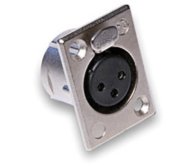 Hosa NC3FP-1 Neutrik Connector - XLR3F, P Flange - GearclubDirect