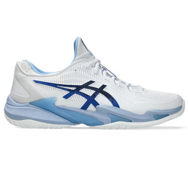 Asics Court FF3 Novak Mens Tennis Shoe - White/Blue | Midwest Racquet ...