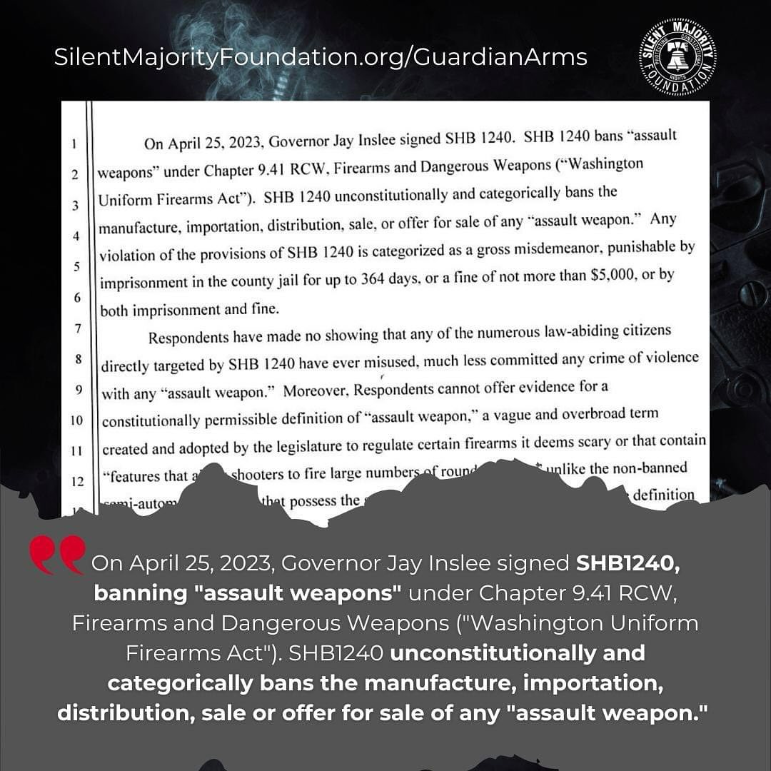 Legal Challenge to Washington State's Assault Weapons Ban Progresses ...