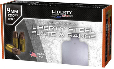 Liberty Ammunition 9mm Luger Steel Plate & Range 100gr Frangible FN ...