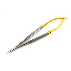 Gold Spring Handle Needle Holder, 5.9” (15cm), STR Tips w/o Lock ...