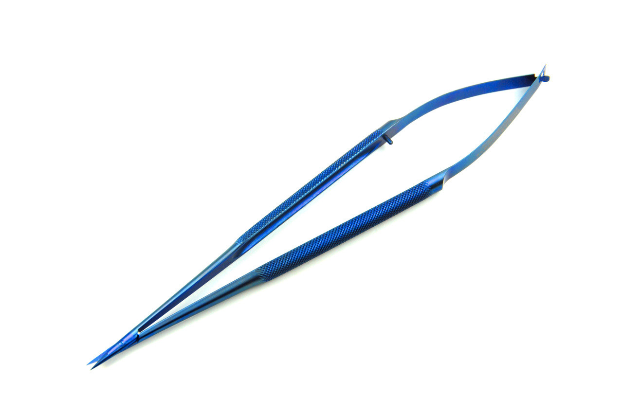Titanium Micro Spring Handle Scissors, 7” (18cm), CVD Tips ...