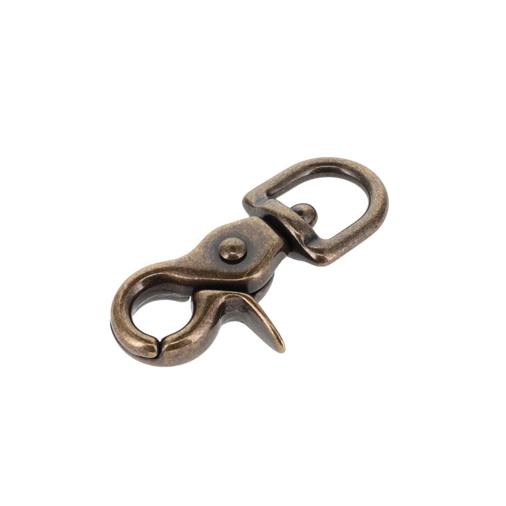 3008A 7/16" Antique Brass, Mini Swivel Trigger Snap, Solid Brass-LL ...