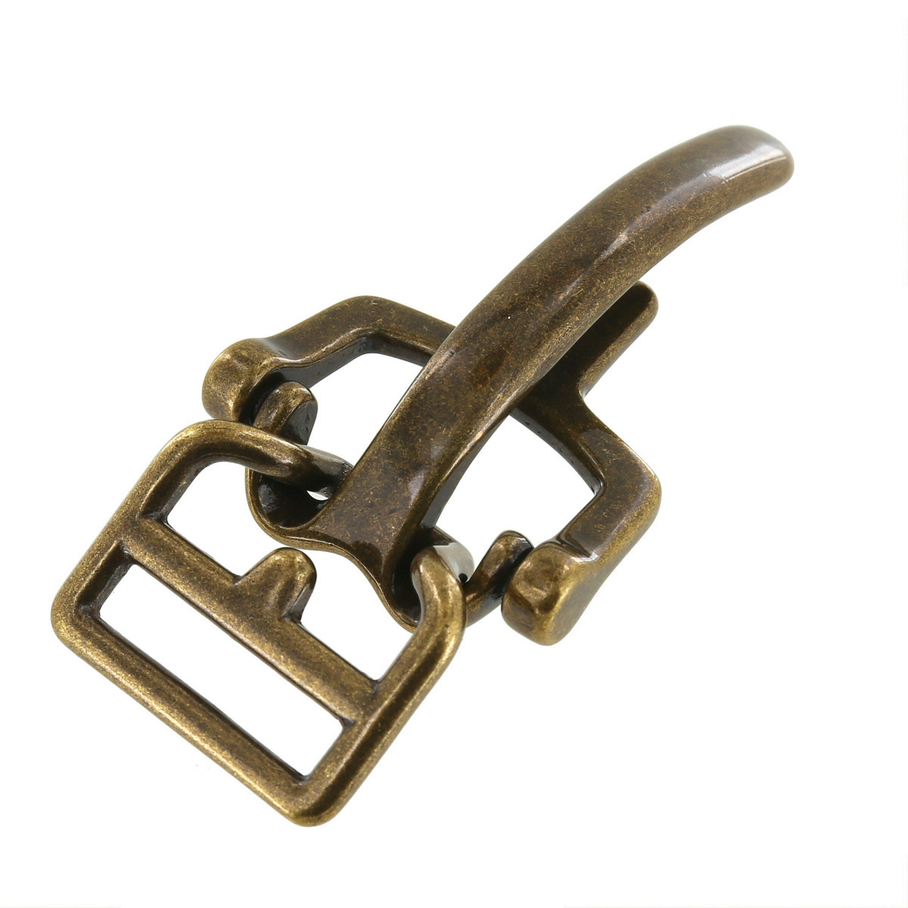 B9571 1 1/4" Antique Brass, Collar Fastener, Solid Brass-LL - Buckleguy.com