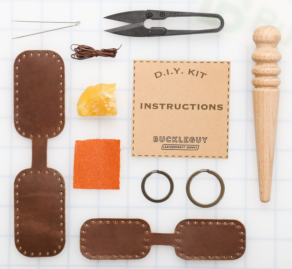 DIY Key Fob Leather Kit - Buckleguy.com