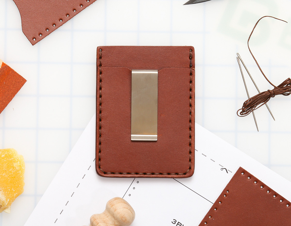 Money Clip Wallet Leather Pattern, PDF Template - Buckleguy.com