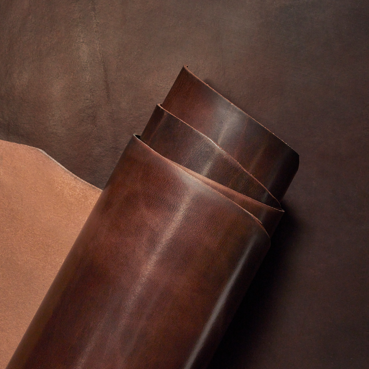 Wickett & Craig Traditional Harness Leather, Shoulder, Chocolate ...