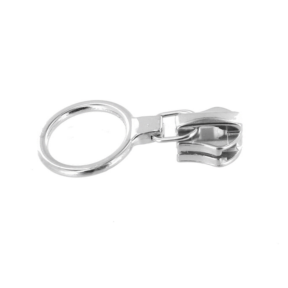 Riri Ring Zipper Pull, Nickel Plate, Multiple Sizes - Buckleguy.com