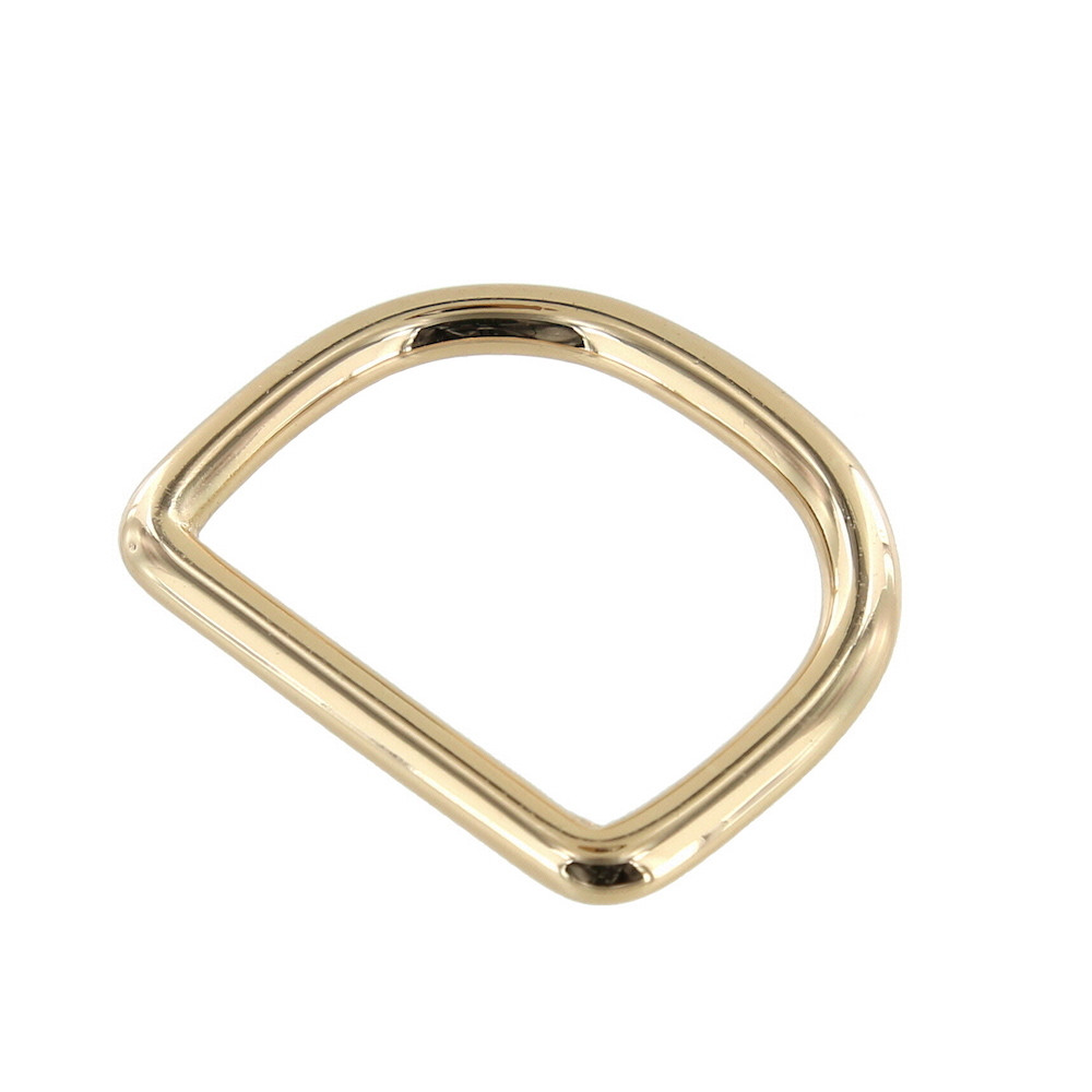 DR0 Gold Plate, D-Ring, Solid Brass-LL, Multiple Sizes - Buckleguy.com