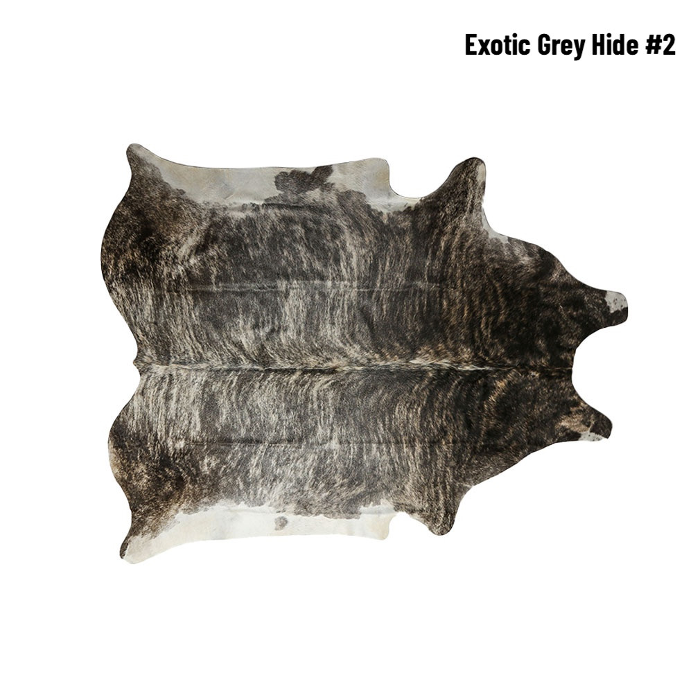 Hair On Hide Leather, Cowhide, Exotic Grey - Buckleguy.com