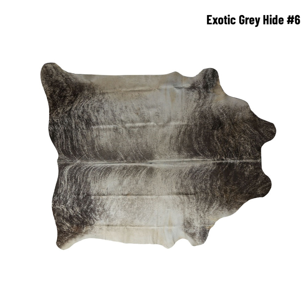 Hair On Hide Leather, Cowhide, Exotic Grey - Buckleguy.com