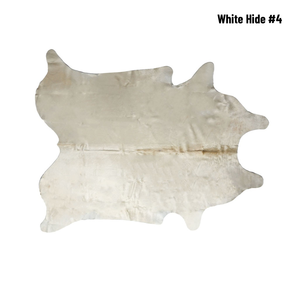 Hair On Hide Leather, Cowhide, White - Buckleguy.com