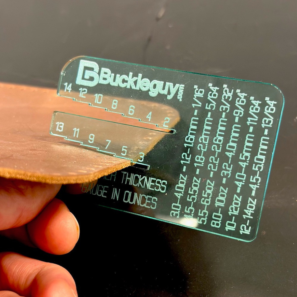 BG Acrylic Tool, Leather Thickness Gauge - Buckleguy.com