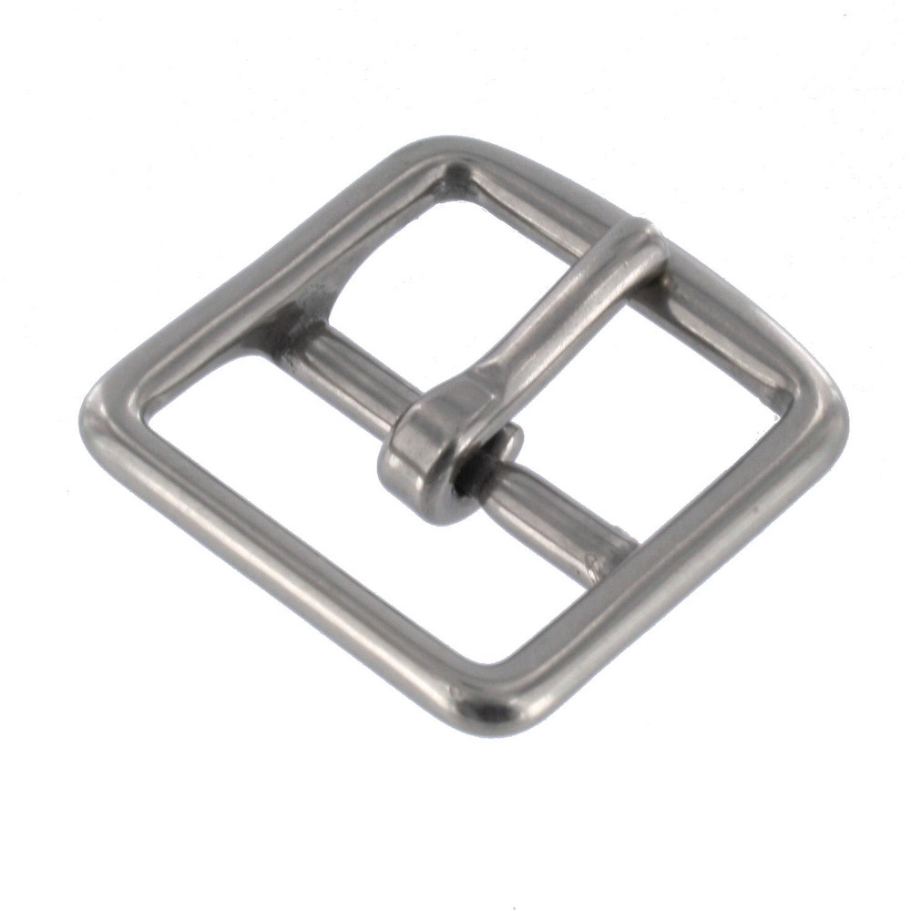 B3074 Nickel Matte, Center Bar Buckle, Solid Brass-LL, Multiple Sizes ...