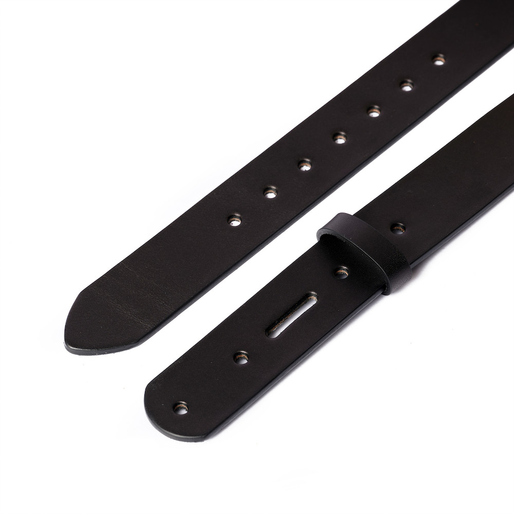 Wickett & Craig Finished Leather Belt, English Bridle, Black ...