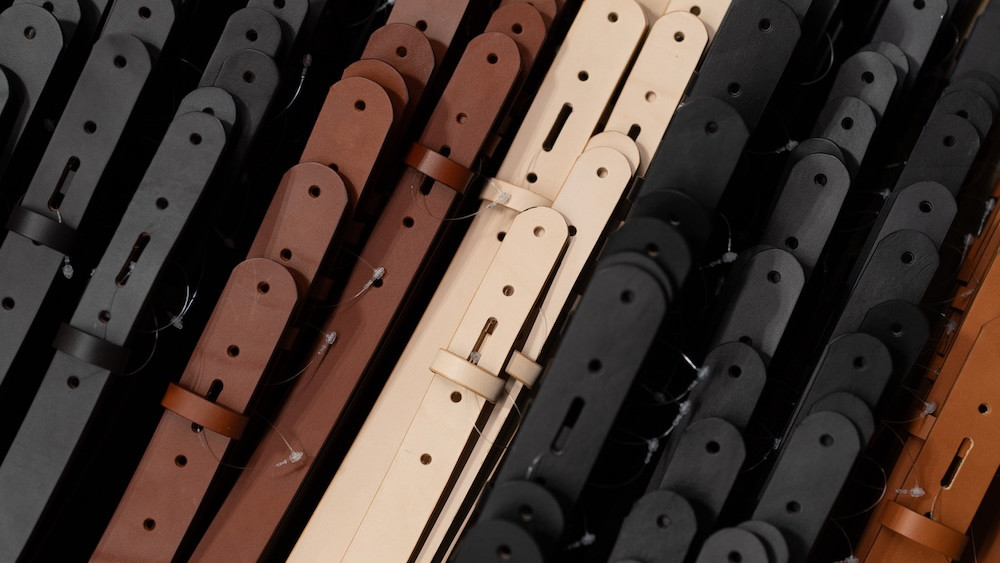 Wickett & Craig Finished Leather Belt, English Bridle, Black ...