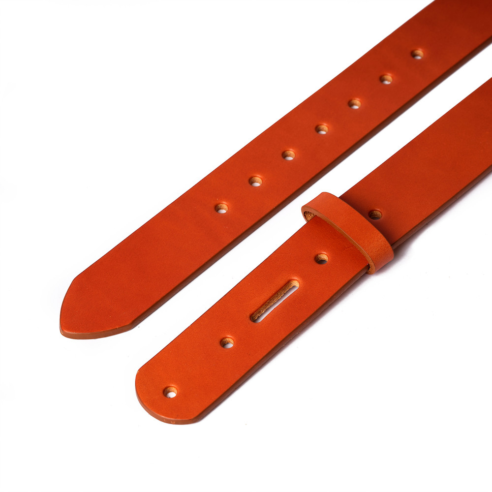 Wickett & Craig Finished Leather Belt, English Bridle, Tan - Buckleguy.com