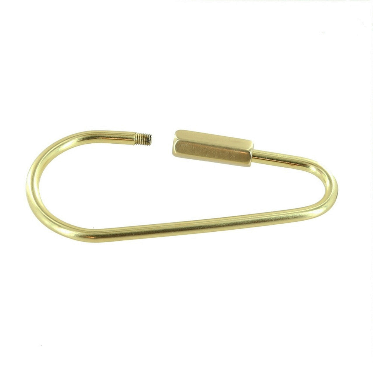 C5535 2 1/2" Natural Brass, Key Ring w/ Spring, Solid Brass-LL ...